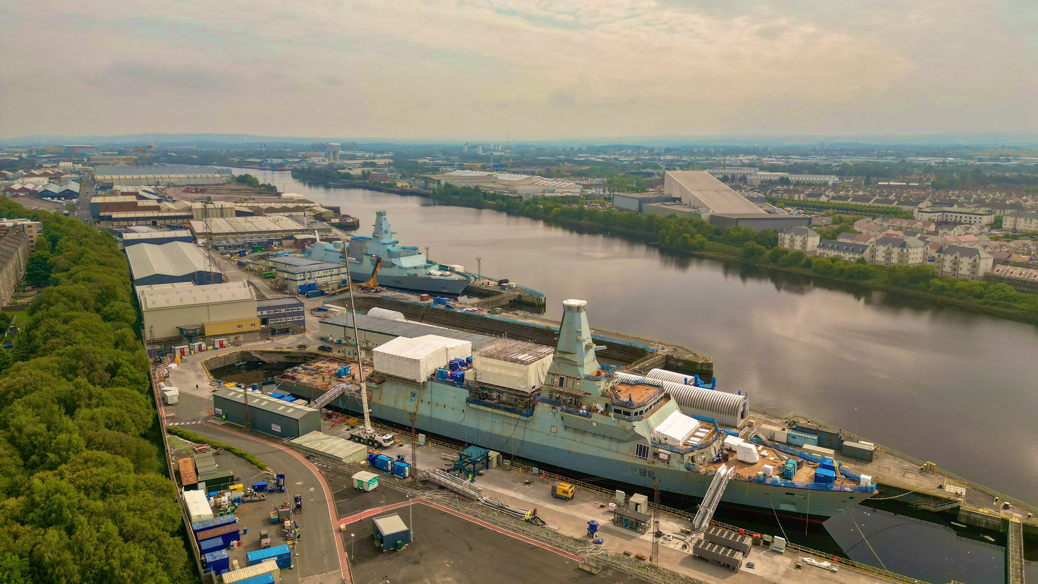 Princess of Wales smashes bottle of whisky as she formally names HMS Glasgow in ceremony